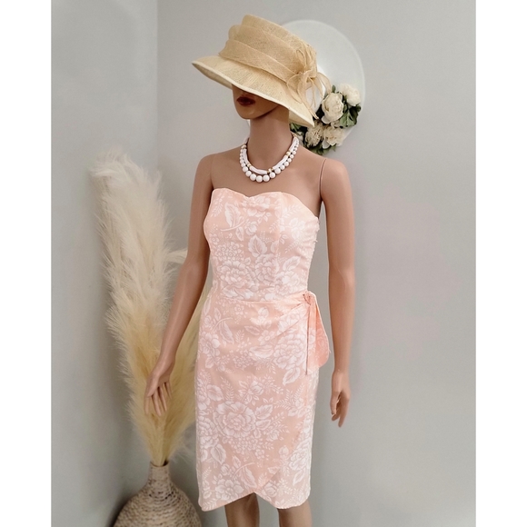 Joni Blair | Dresses | Vintage 8s Joni Blair Pastel Pink Floral ...